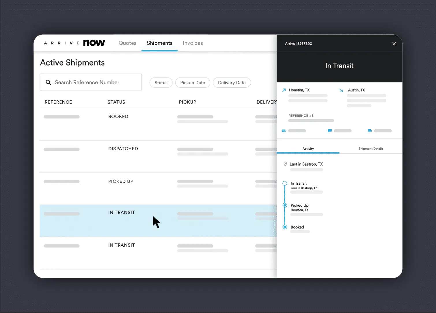 Shipper Portal - Arrive Logistics