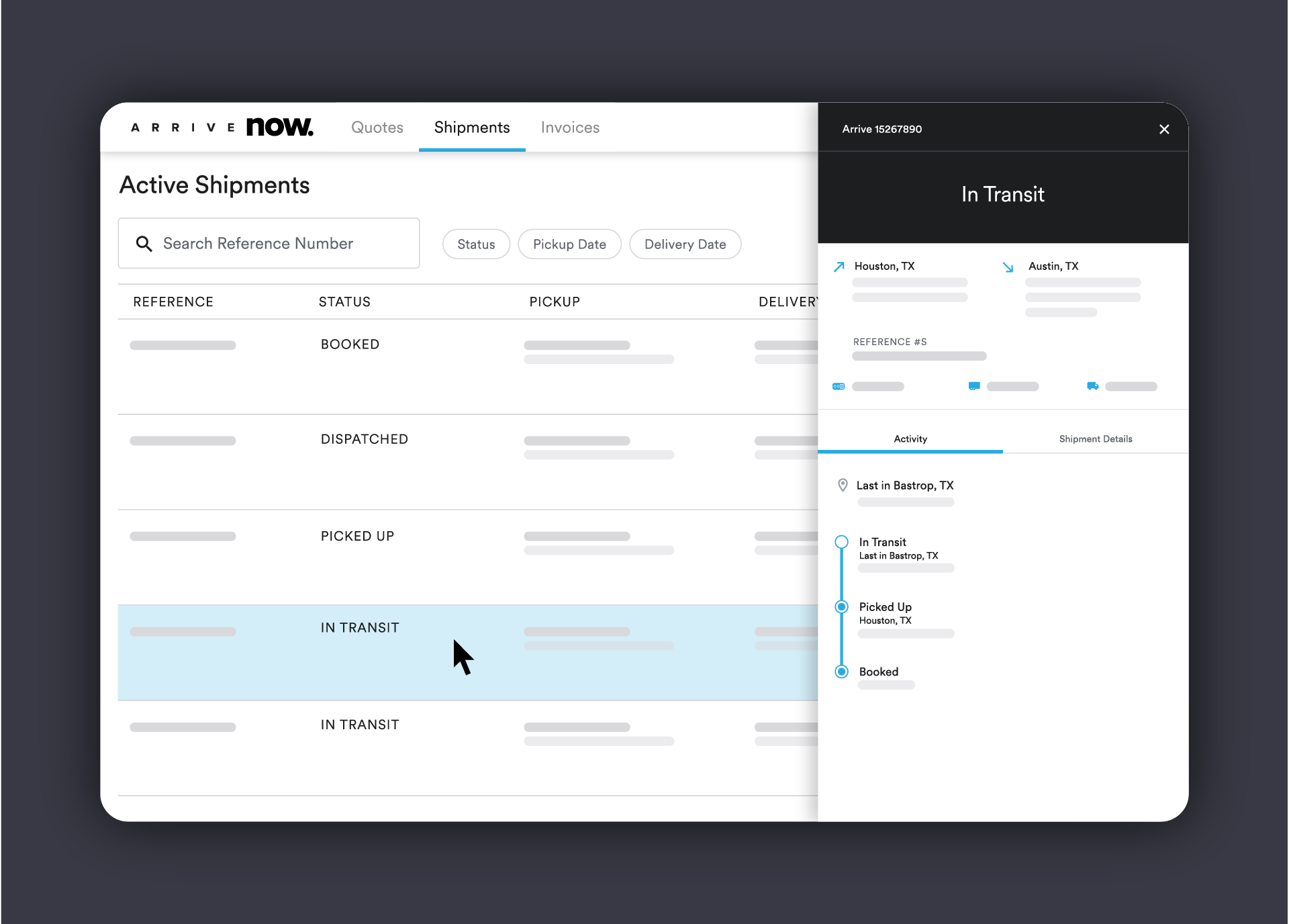 Shipper Portal - Arrive Logistics