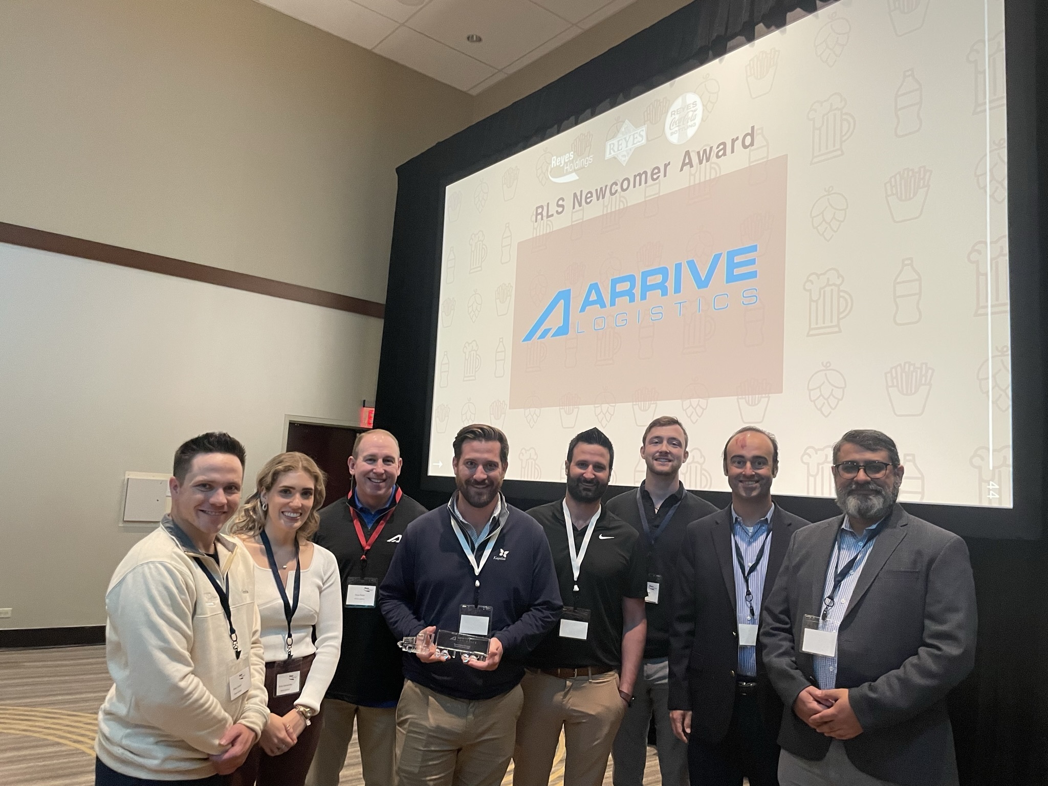 Reyes Logistics Services Recognizes Arrive Logistics with Newcomer Award - Arrive Logistics