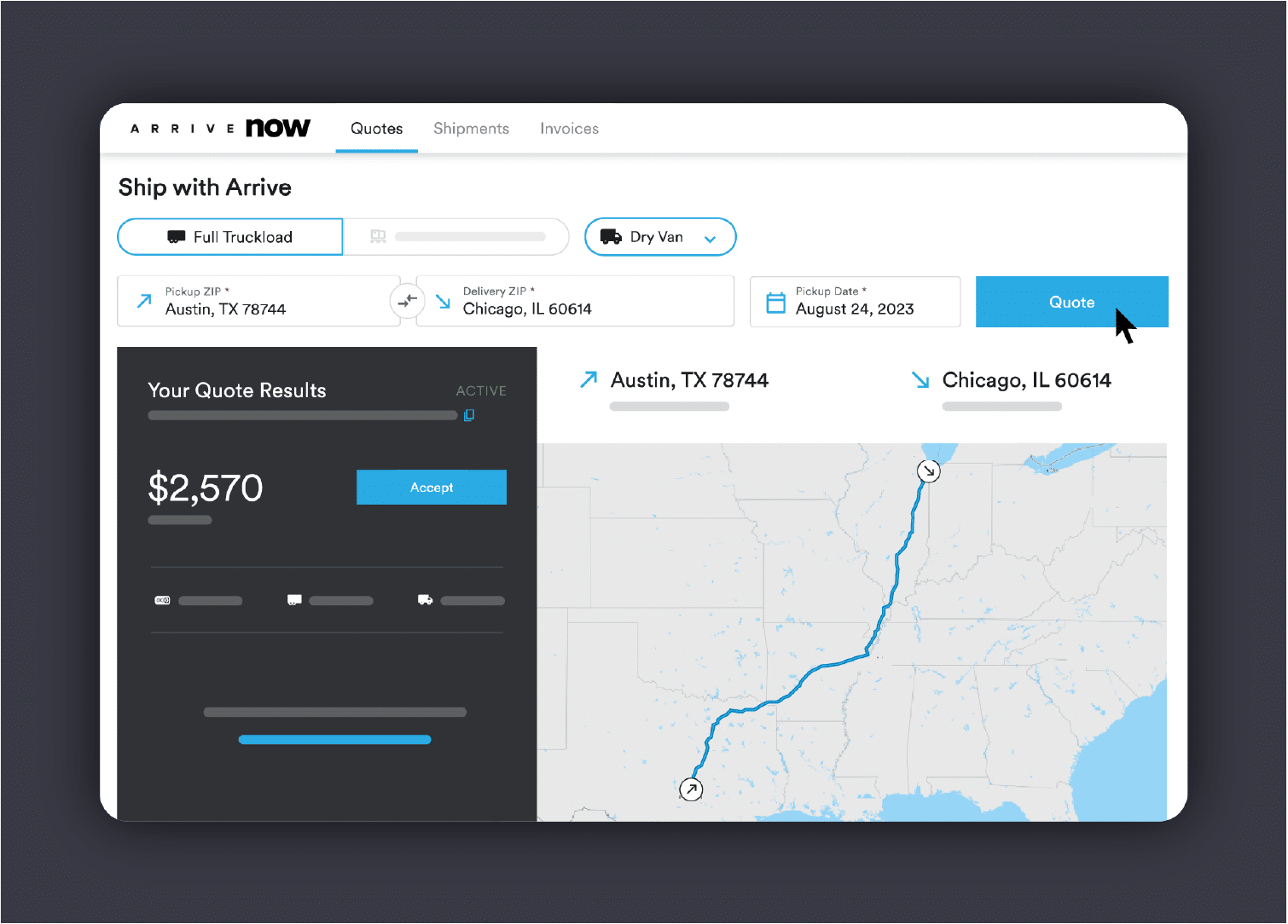 Shipper Portal - Arrive Logistics
